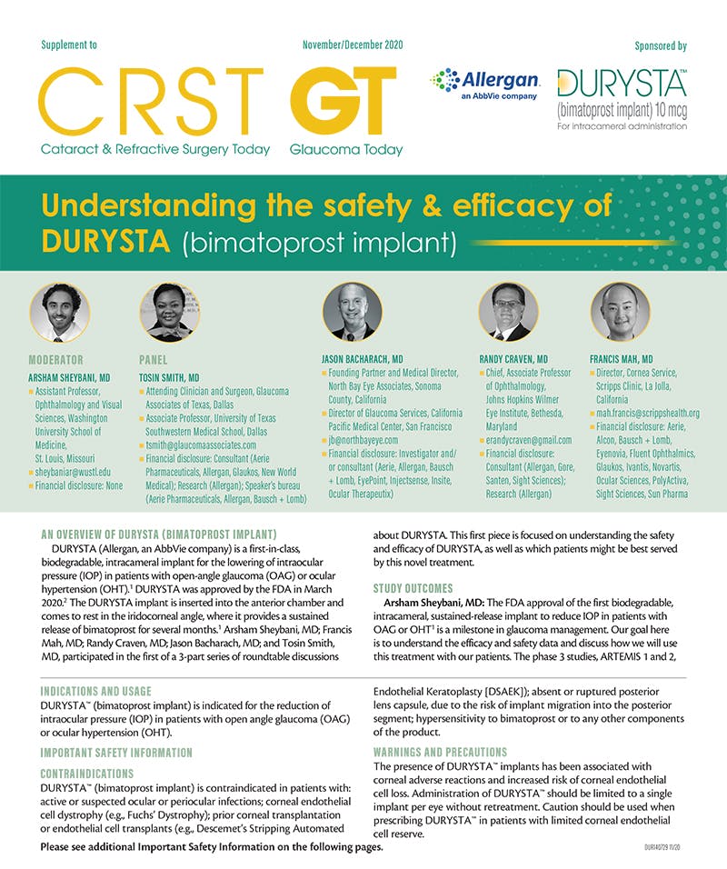 November/December 2020 Supplement - Glaucoma Today
