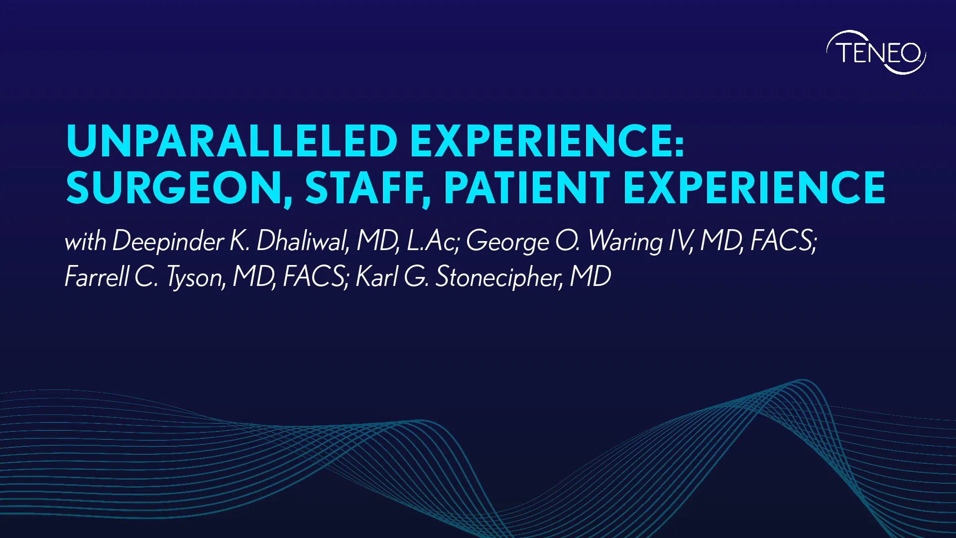 Unparalleled Experience: Surgeon, Staff, Patient Experience - Eyetube