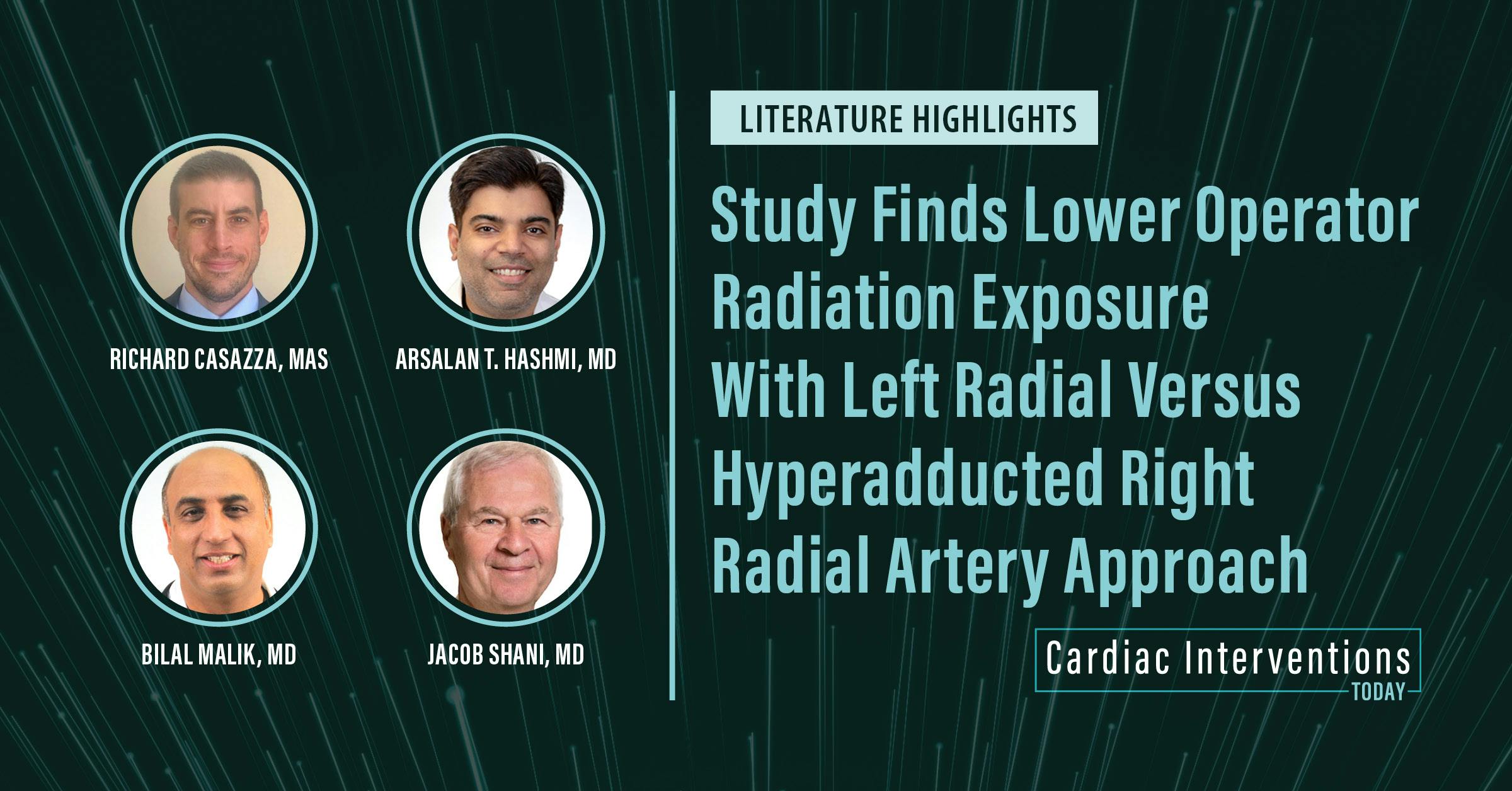 Literature Highlights: Study Finds Lower Operator Radiation Exposure ...