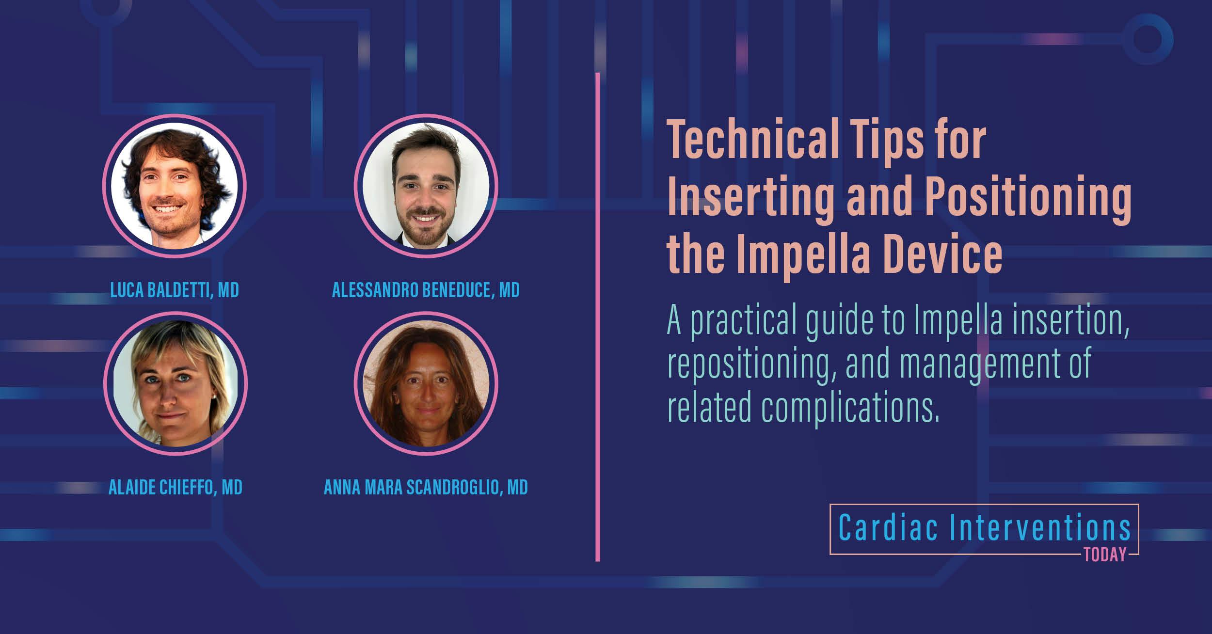 Technical Tips for Inserting and Positioning the Impella Device ...