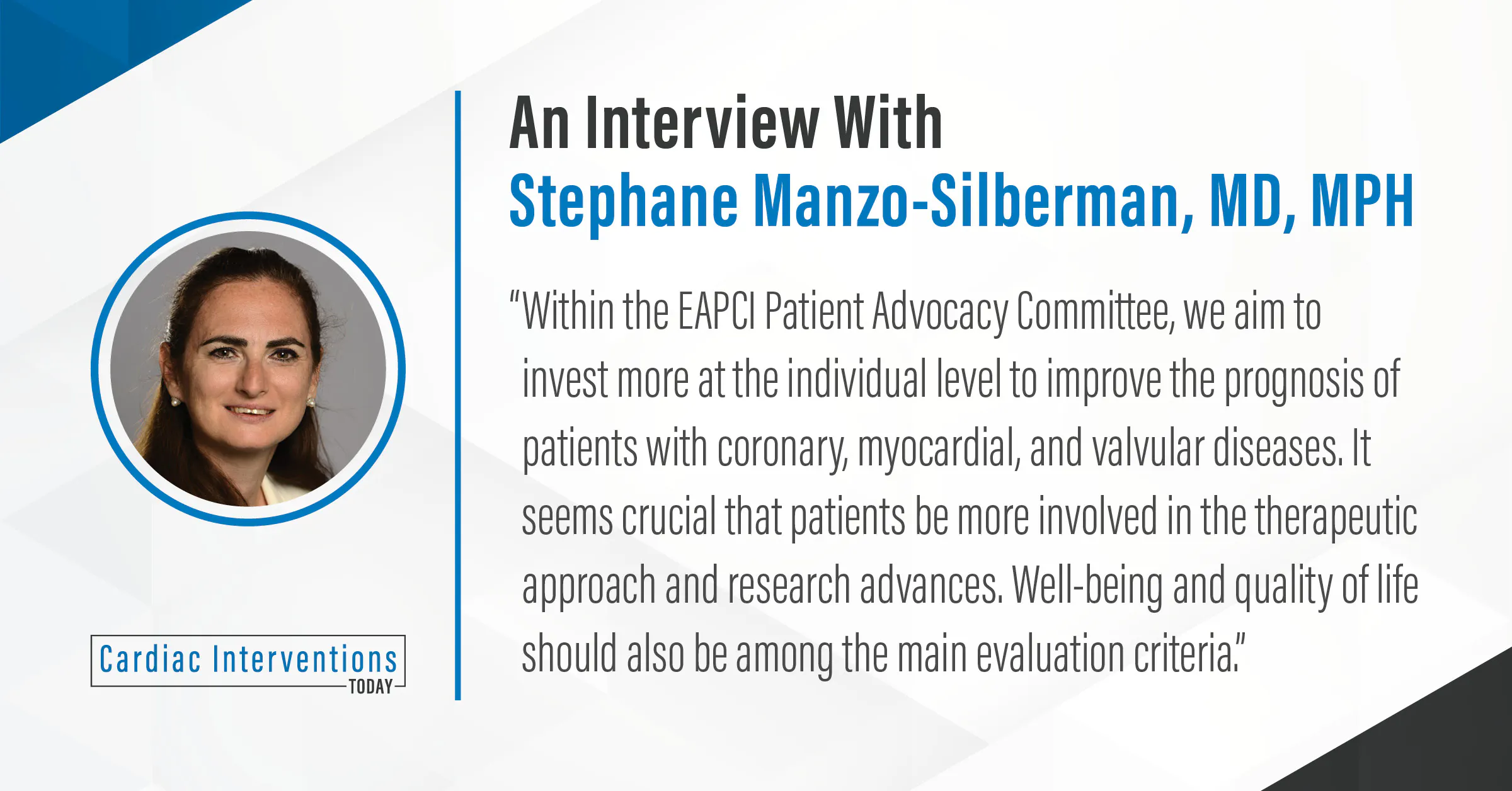 An Interview With Stephane Manzo-Silberman, MD, MPH - Cardiac ...