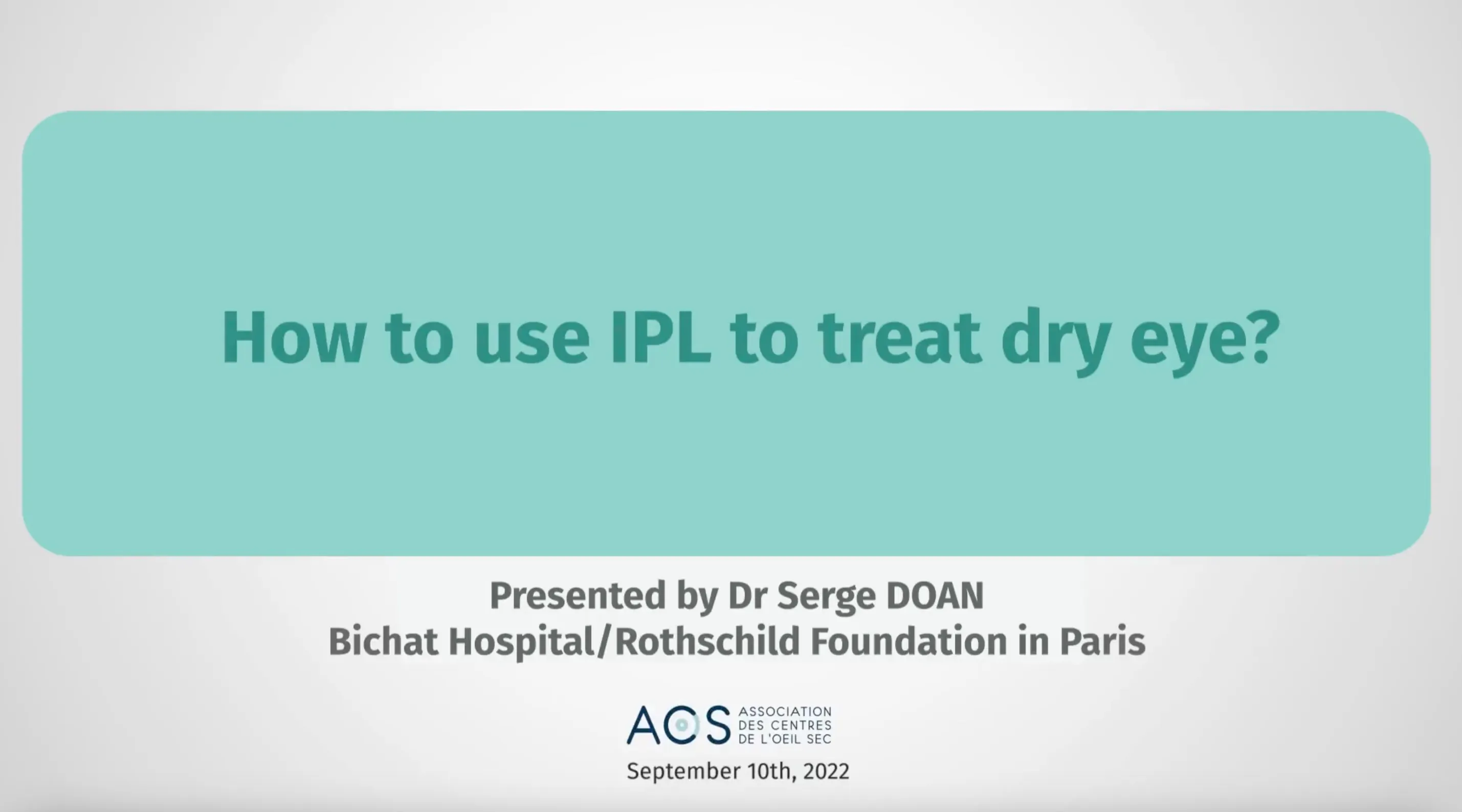 How Do I Use IPL to Treat Dry Eye? - Eyetube