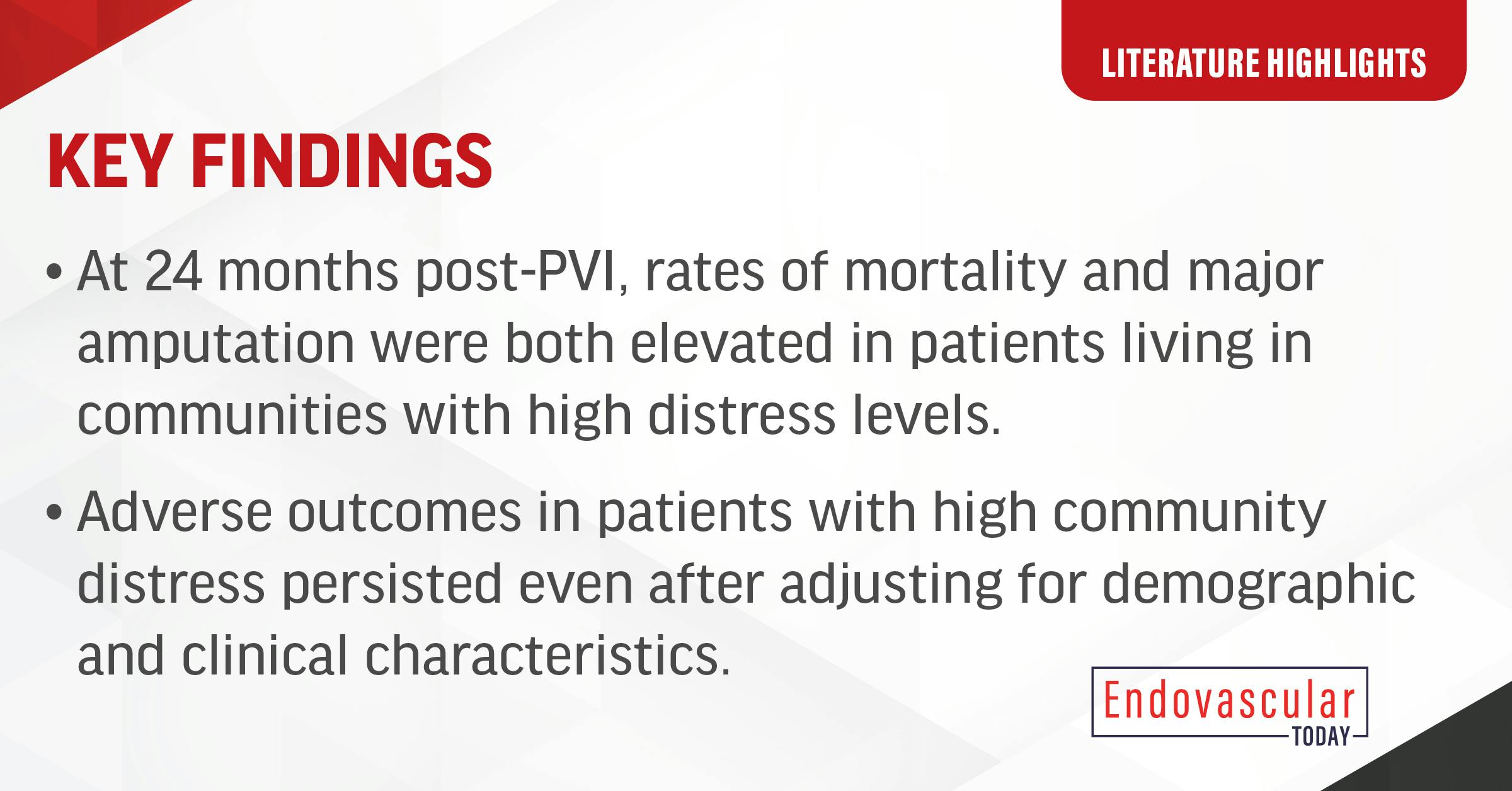 Community Distress Associated With Risk of Mortality and Major ...
