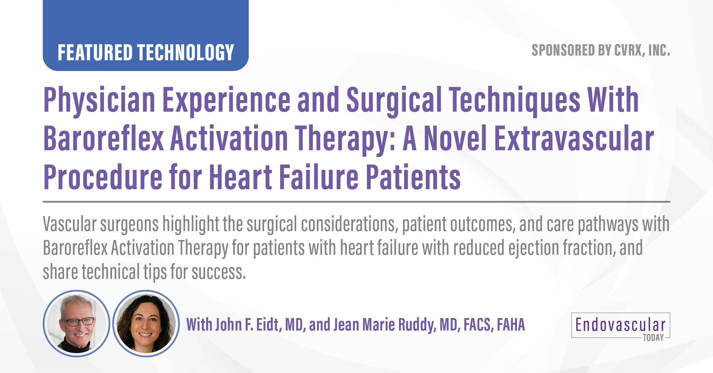 Physician Experience and Surgical Techniques With Baroreflex Activation ...
