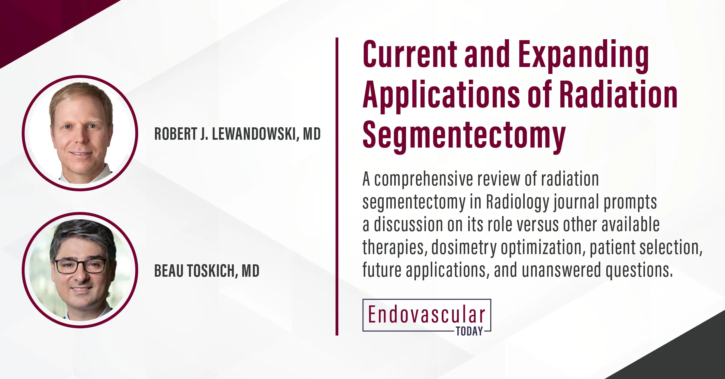 Current and Expanding Applications of Radiation Segmentectomy ...