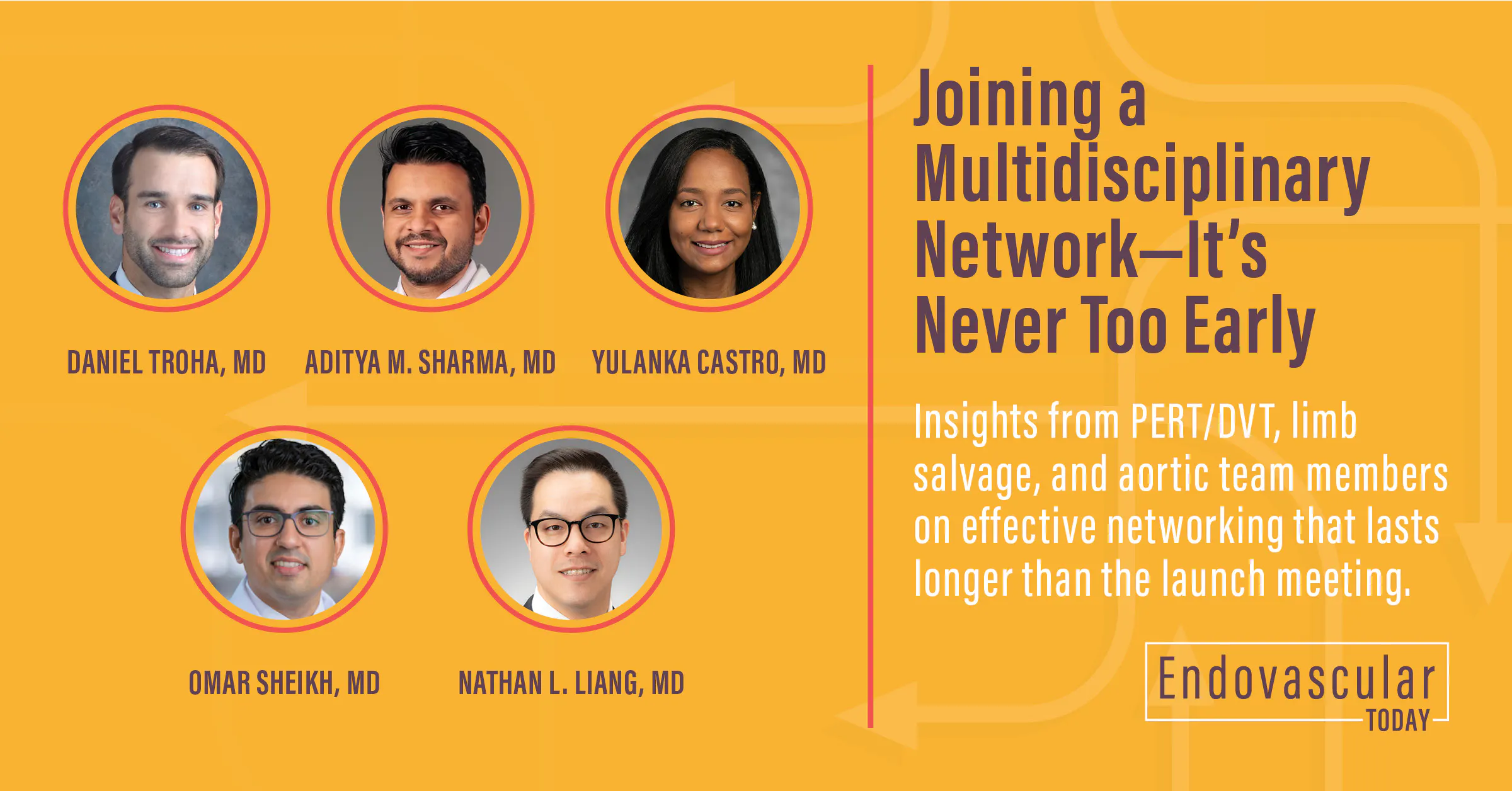 Joining a Multidisciplinary Network—It’s Never Too Early - Endovascular ...