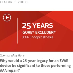Why would a 25-year legacy for an EVAR device be significant to those ...