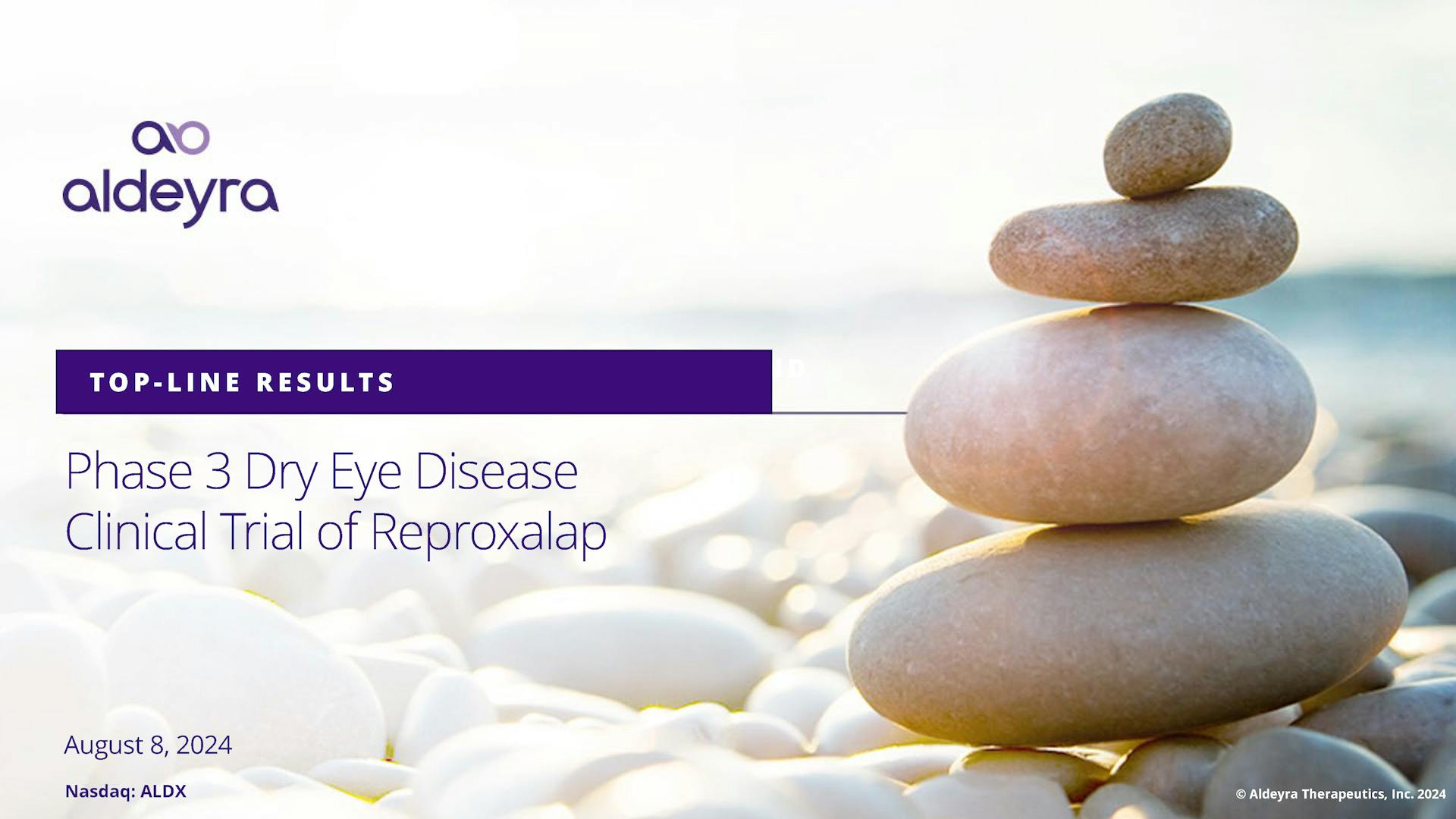 Aldeyra Resubmits NDA for Dry Eye Drug Reproxalap - Eyewire+