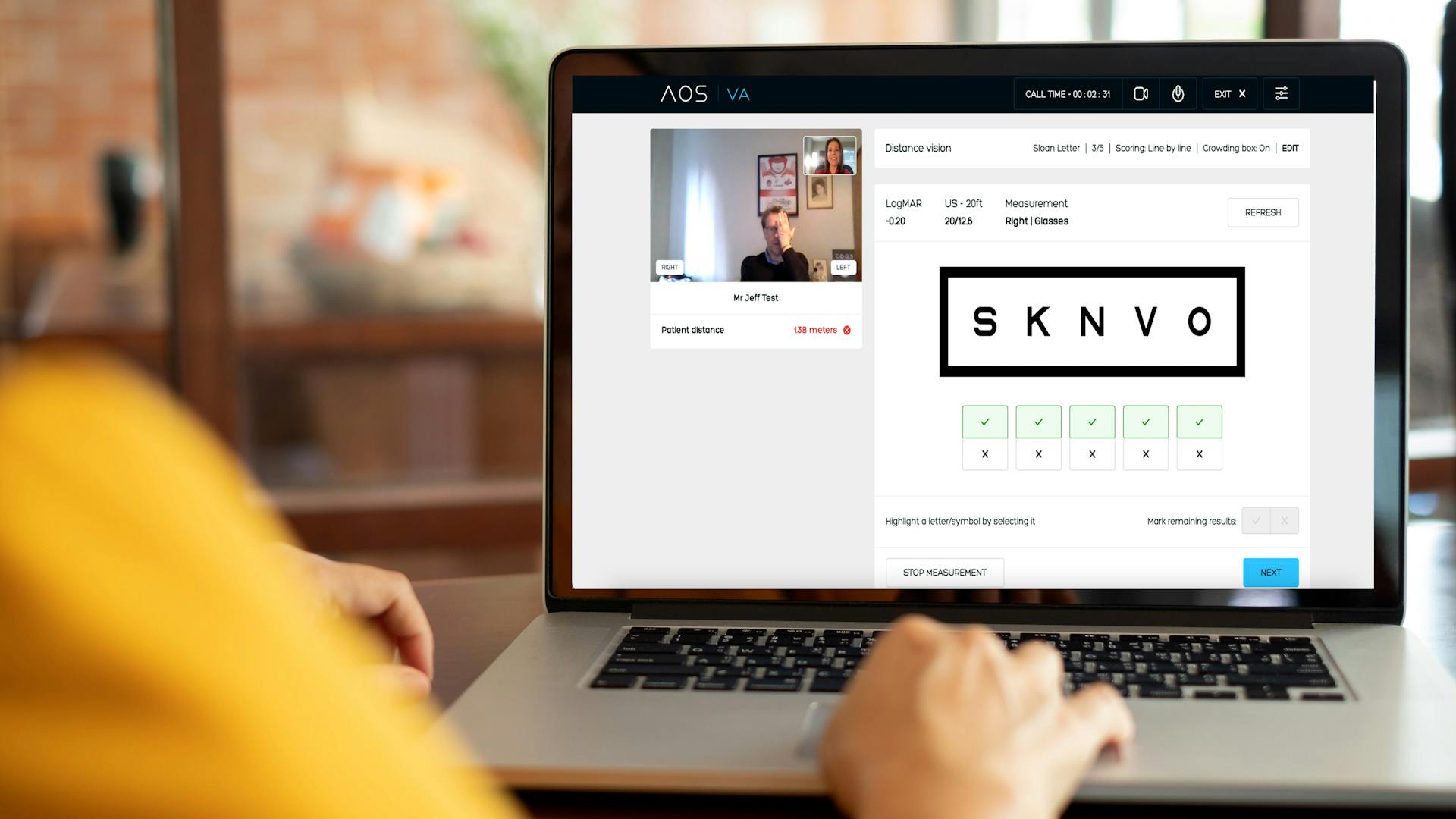 AOS Remote Visual Acuity Software Platform Now Available - Eyewire+