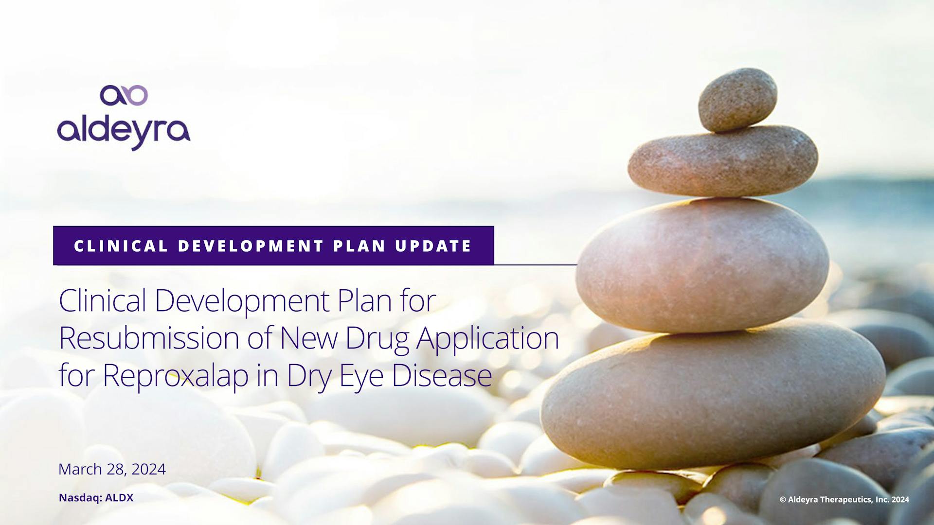 Aldeyra Therapeutics Initiates Plan to Resubmit NDA for Reproxalap ...