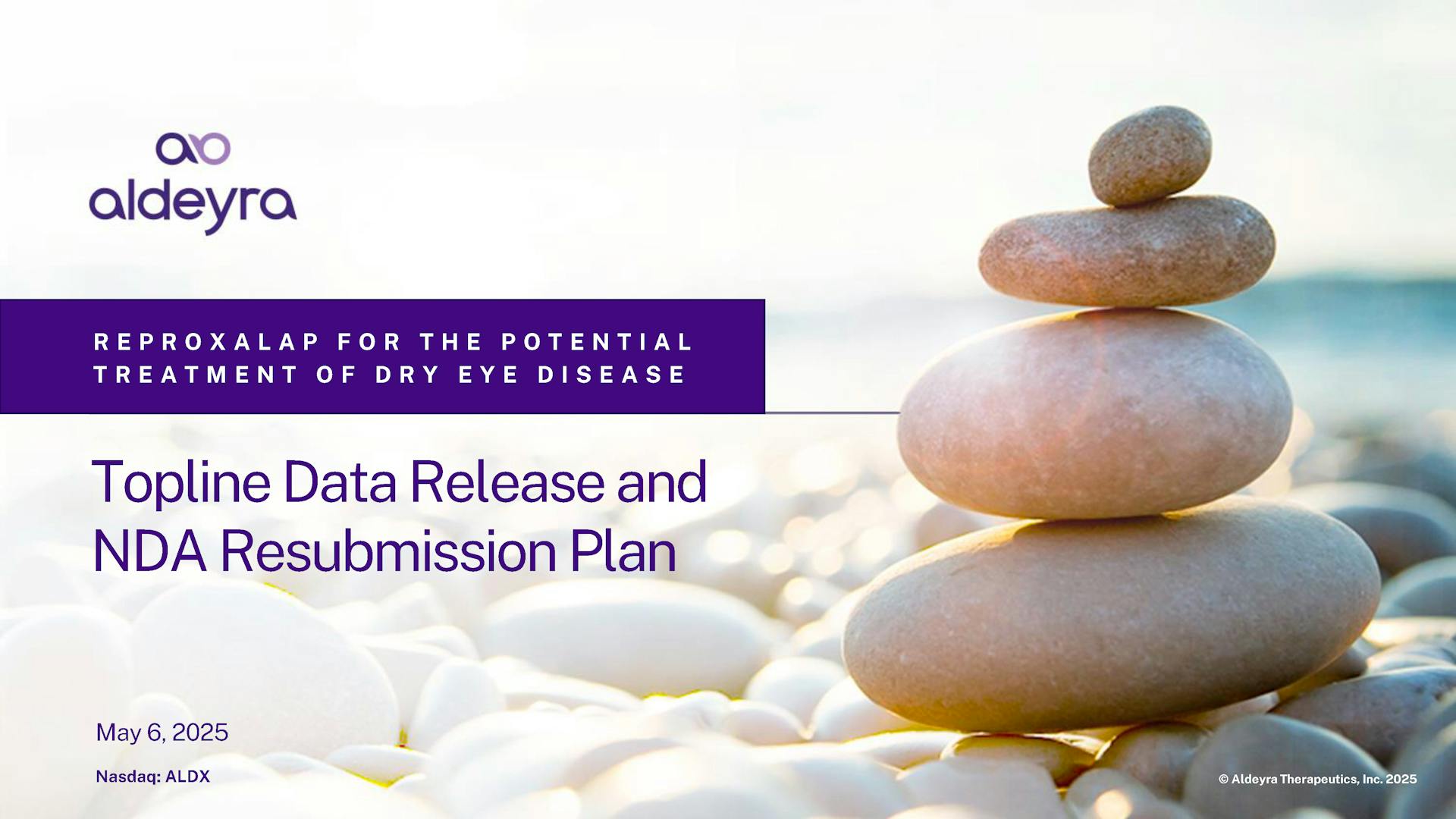 Aldeyra to Resubmit NDA to FDA for Dry Eye Candidate Reproxalap - Eyewire+