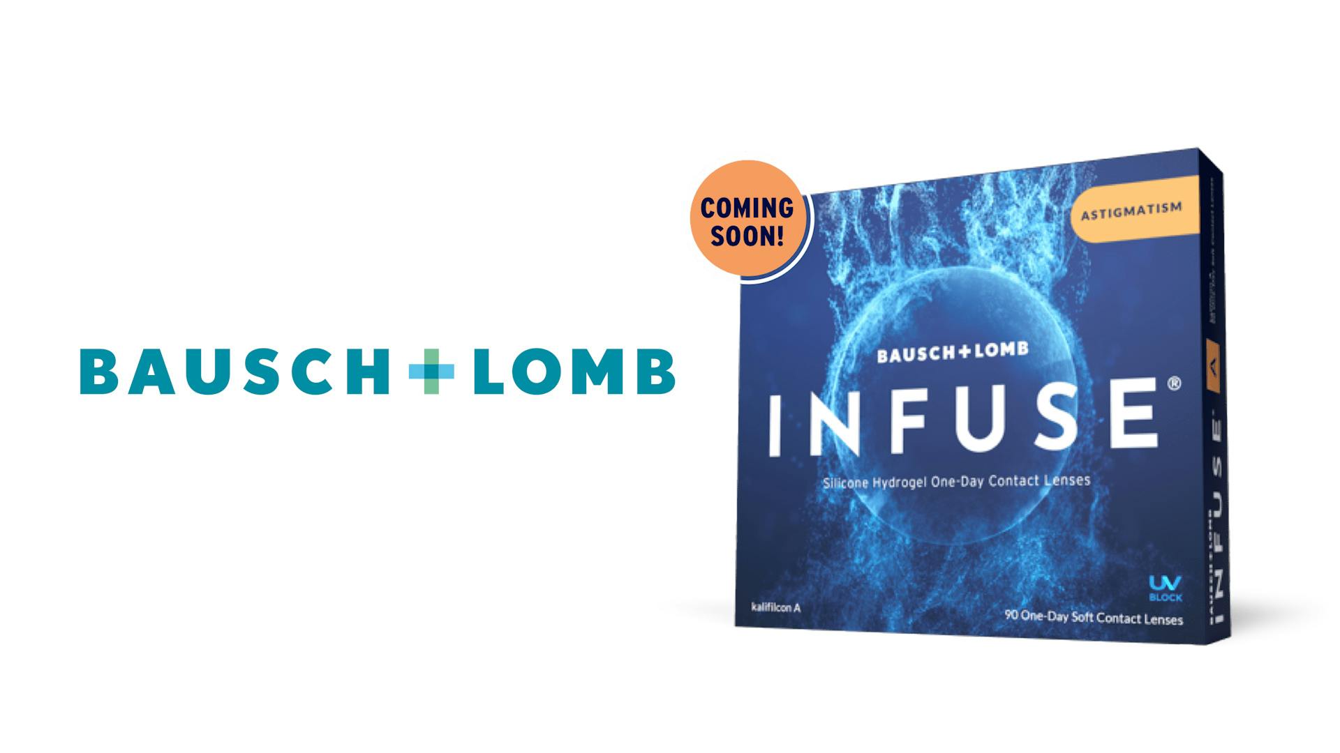B+L Introduces Infuse for Astigmatism Daily Disposable Contact Lenses ...